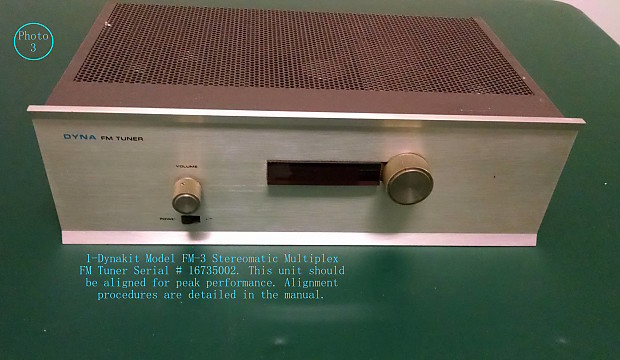 Vintage Dynaco FM-3 Stereomatic Multiplex FM Tuner | Reverb