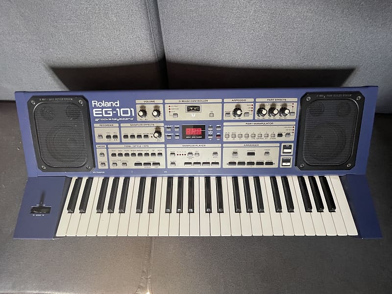 Roland EG 101 1990’s - Blue Groovebox Techno Keyboard | Reverb