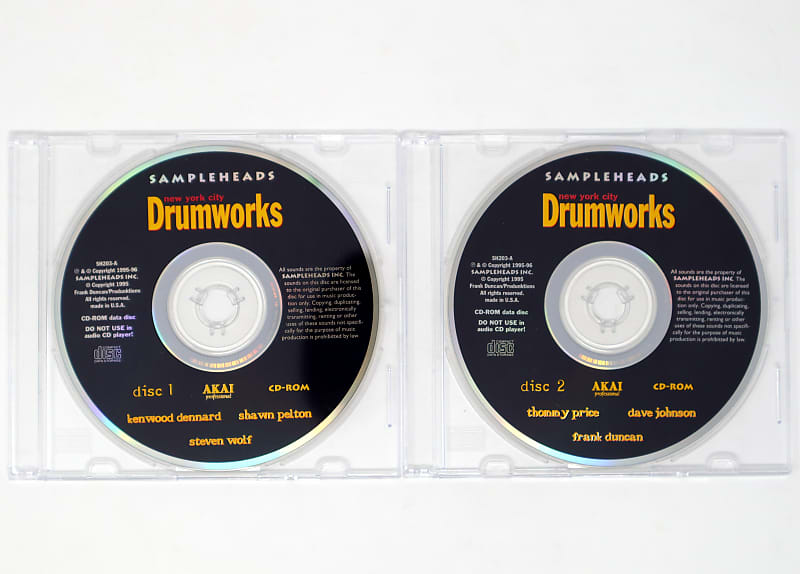 SampleHeads New York City Drumworks Akai Format Sample | Reverb