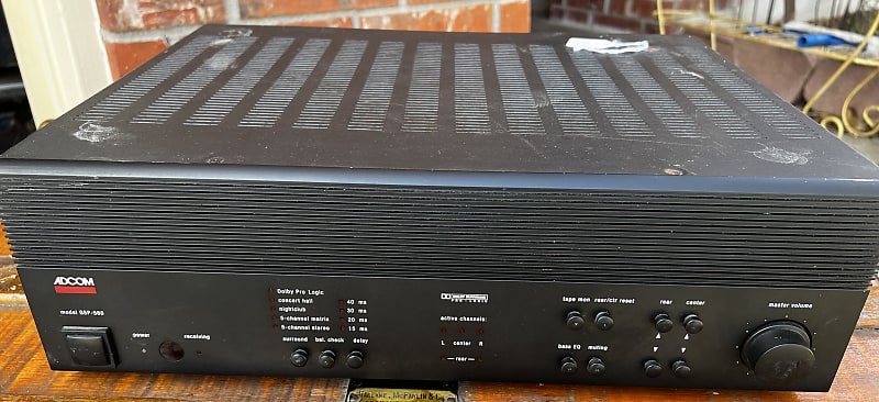 ADCOM GSP-560 1980's - Black - Home Theater Amplifier | Reverb