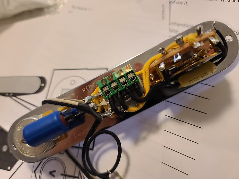 Bill Lawrence Telecaster 5-way Control Plate, Solder-free | Reverb