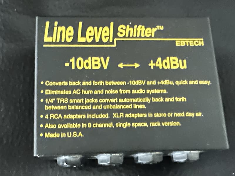 Ebtech Line Level Shifter 2000s - Black | Reverb