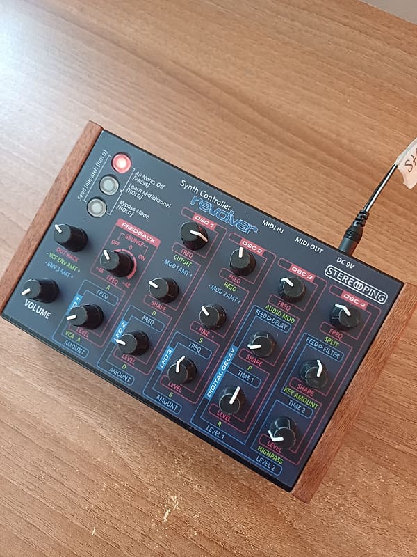 Stereoping Synth Controller with wooden cheeks | Reverb