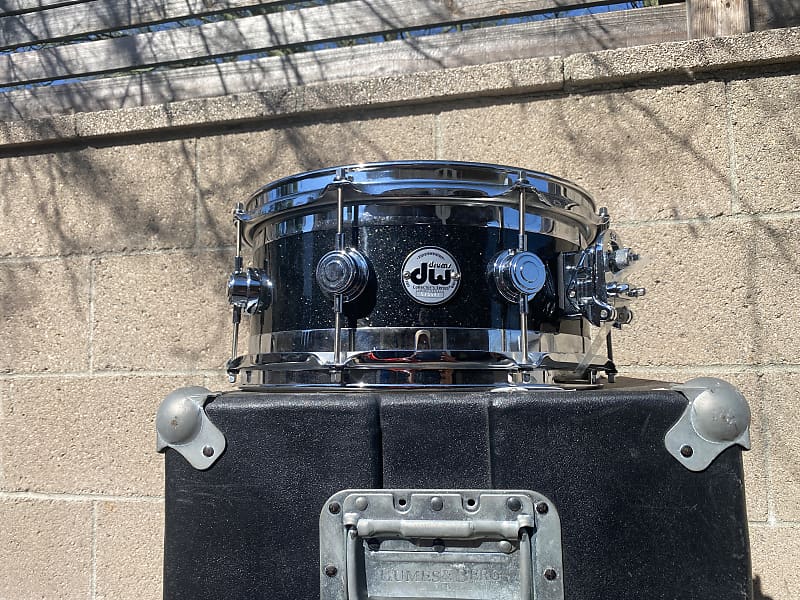 Dw edge snare 13x6 edge snare maple/brass 2015 - Black glass | Reverb