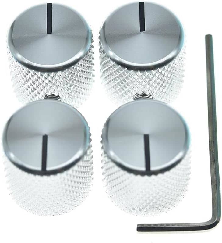 4pcs Aluminium Guitar/Bass Knobs Volume/Tone Control Knob | Reverb