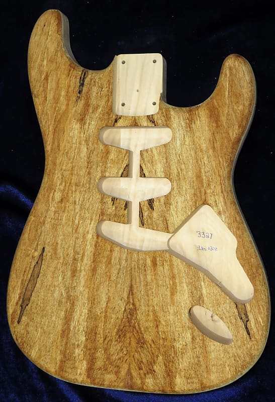 Spalted Maple Top / Basswood Strat body Standard | Reverb Canada