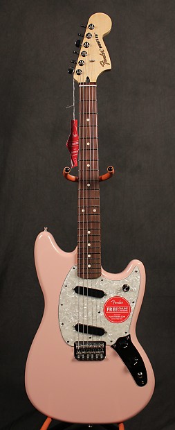 Fender Mustang Shell Pink Electric Guitar | Reverb