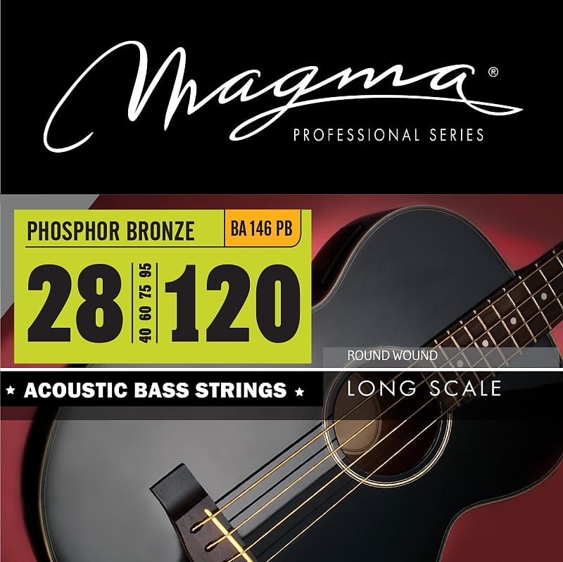 Magma Acoustic Bass Strings Extra Light+ - Phosphor Bronze | Reverb
