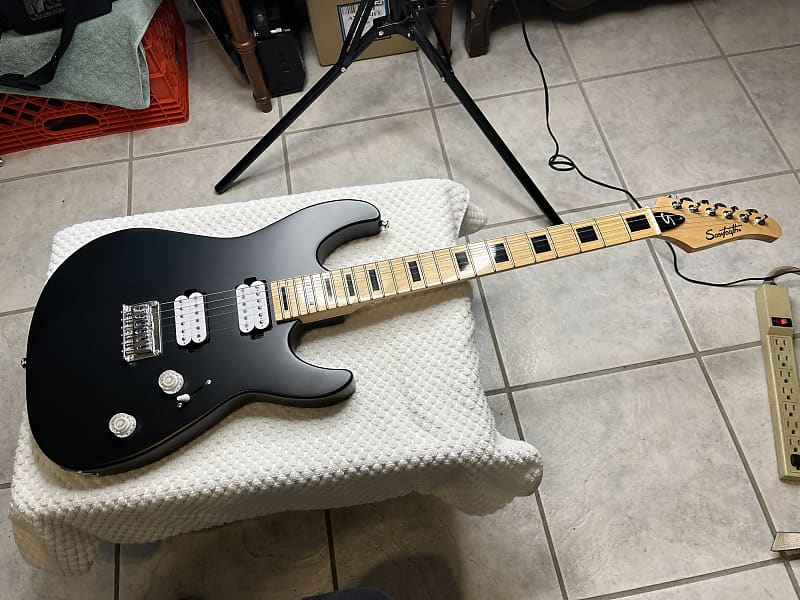 Sawtooth ST-M24-SBK Michael Batio Guitar, Maple Neck and | Reverb