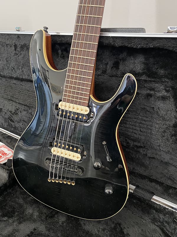 Mayones Setius GTM 7 Trans Black w/BKPs 7-strings Electric | Reverb