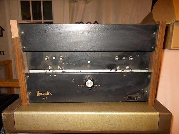 Recordex 145 Cassette Duplicator Black & Wood | Reverb