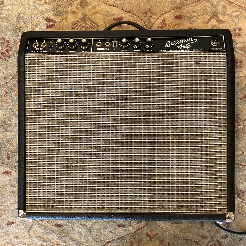 Fender Bassman 2-Channel 50-Watt amp with Black Face mods and | Reverb