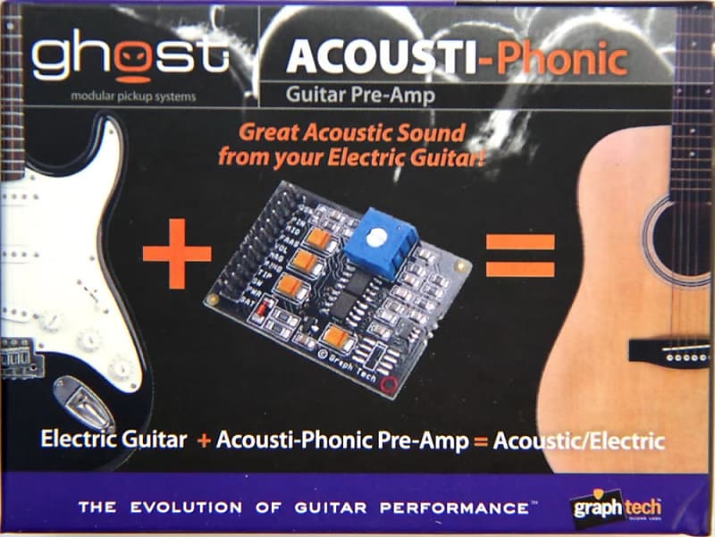 Graph Tech PK-0240-00 : GHOST GUITAR ACOUSTI-PHONIC ADVANCED | Reverb