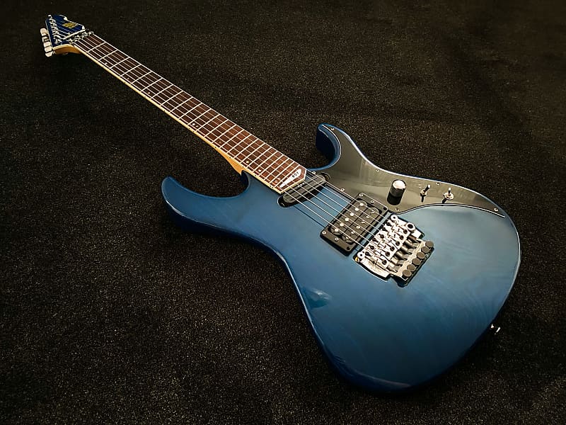 ESP 901 Series Maverick 1990s - STB See Thru Blue - VERY GOOD | Reverb