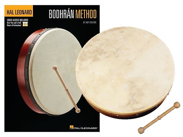 Hal Leonard 12” Bodhrán Drum Starter Pack w/ Lesson Book | Reverb