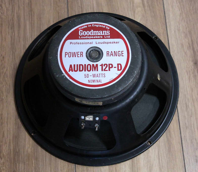 Goodmans Audiom 12P, 8 Ohm, 1970s UK made | Reverb UK
