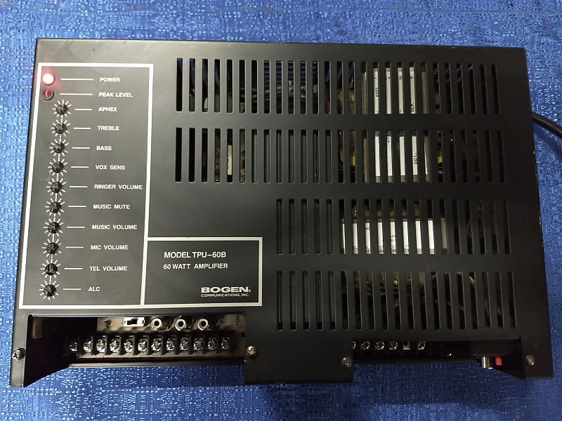 Bogen TPU-60B 60 Watt Telephone Paging Amplifier | Reverb