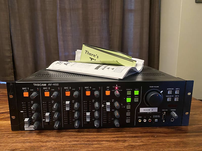 Tascam AV-452 Professional mixer amp audio rack mount near | Reverb