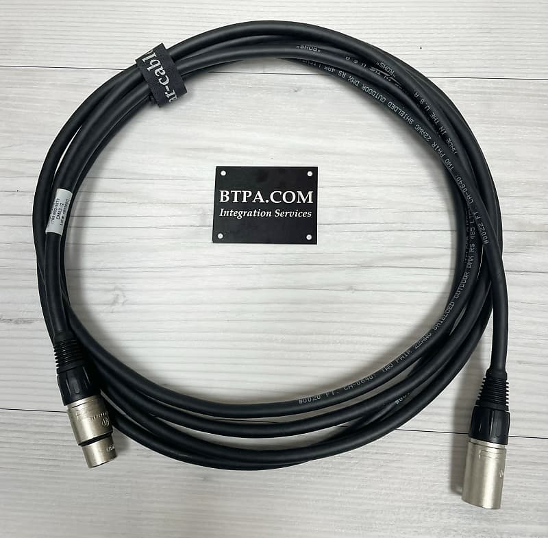 Best-Tronics Pro Audio 5 Pin DMX Cable - 12ft long | Reverb