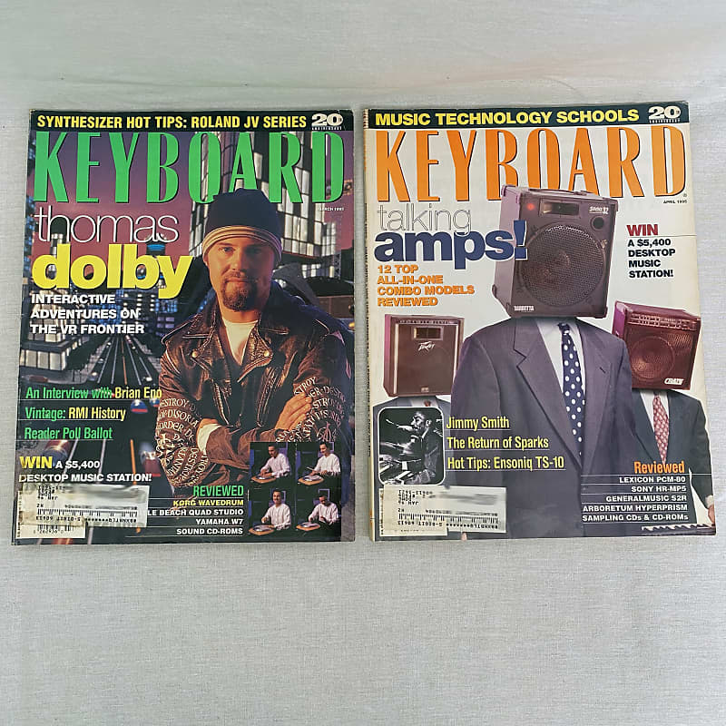 Keyboard Magazine 1995 - Complete, The Orb, Stevie Wonder, | Reverb