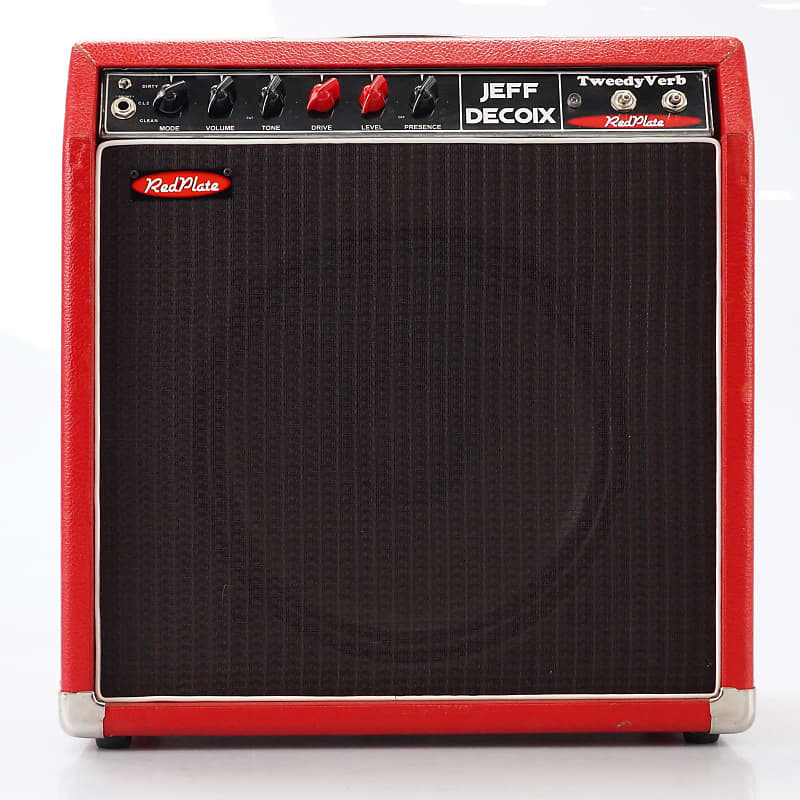 Red Plate Tweedy Verb M2-TV Jeff Decoix 1x12 Guitar Combo | Reverb
