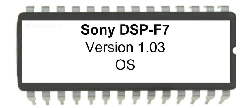 Sony DPS-F7 - Version 1.03 Firmware OS Upgrade Update Rom | Reverb UK