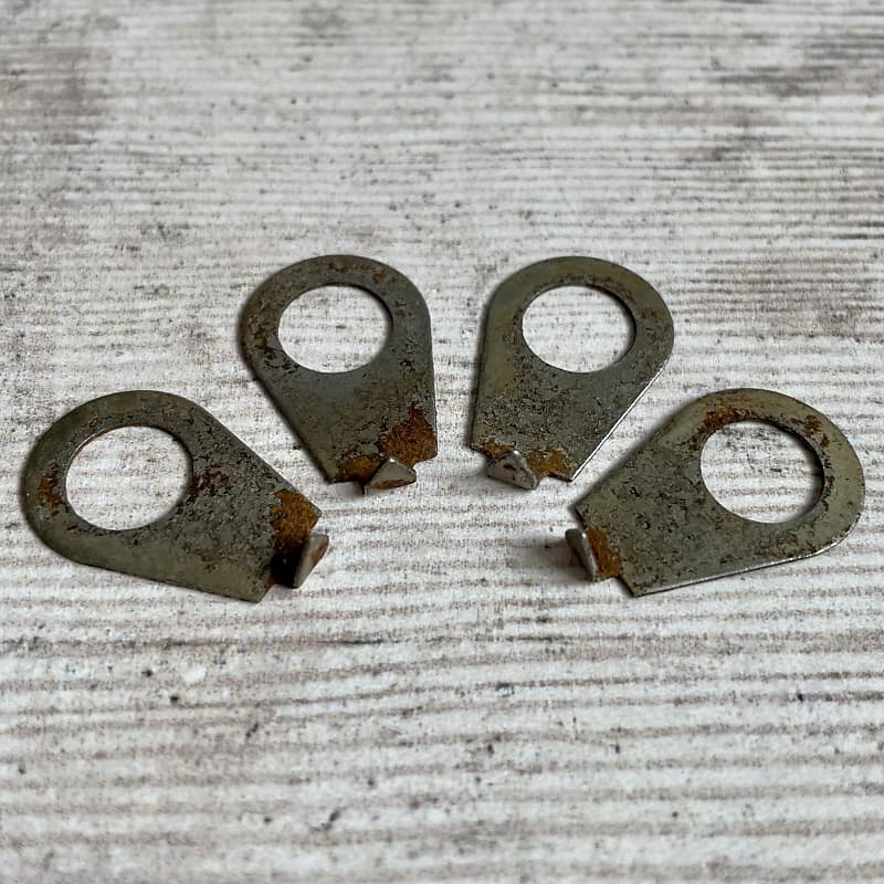 Set of 4 Relic Vintage Style Knob Pointer Plates/Position | Reverb