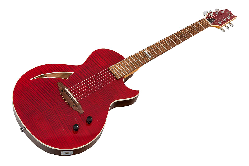ESP Eclipse Custom Semi-Acoustic STR - See Thru Red | Reverb