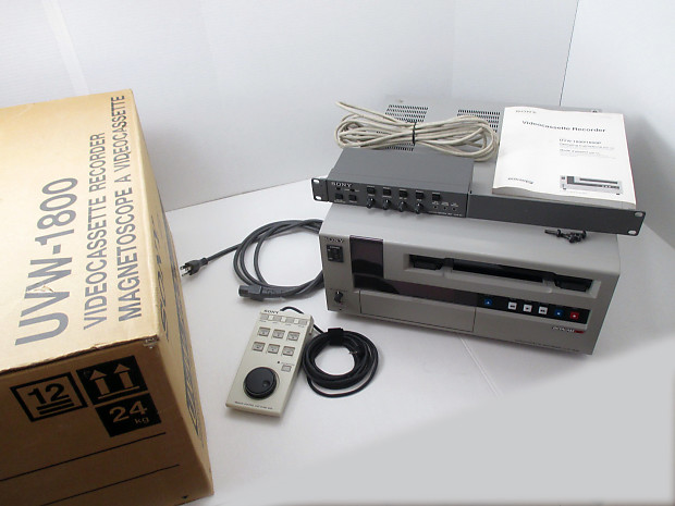 Sony UVW 1800 BetaCamSP Video Deck, Original Owner, 39 Hours | Reverb