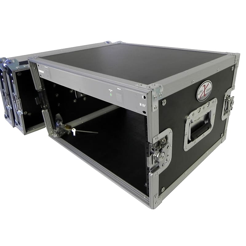 ProX 8U Deluxe DJ Pro Audio Effects Amp Rack Case 14" Deep | Reverb