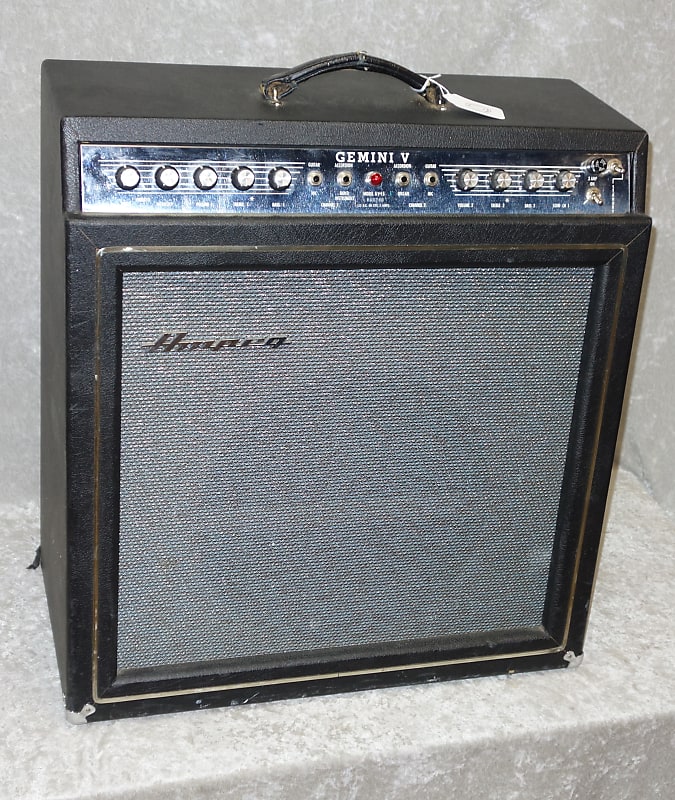Ampeg GV-15 Gemini V 1x15 all tube combo amp with footswitch | Reverb