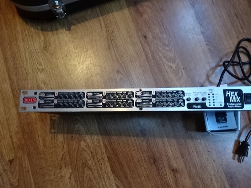 Rolls Hex-mix 6 x 4 audio mixer model rm65 Late 90's | Reverb