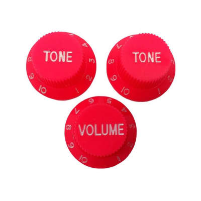 Stratocaster control knobs (metric size) - Black / Volume | Reverb UK