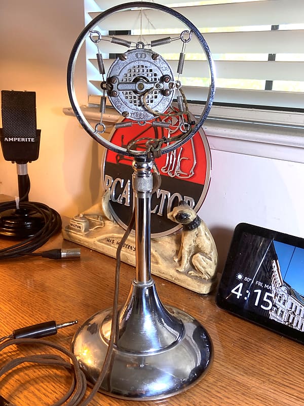 Early 1930's UNIVERSAL BB Carbon Ring Spring Microphone | Reverb