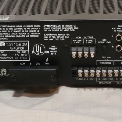 Muzak MU3115BGM Integrated Amplifier 2000's - Black | Reverb