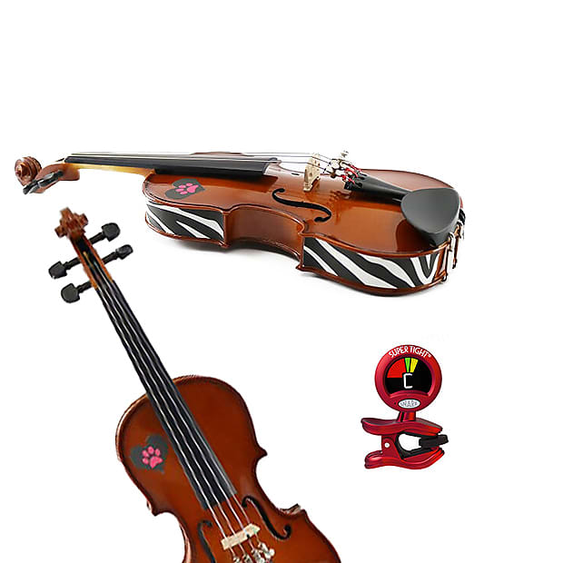 Zebra Violin Skins 1/32 Size (Violin not included) & Snark | Reverb