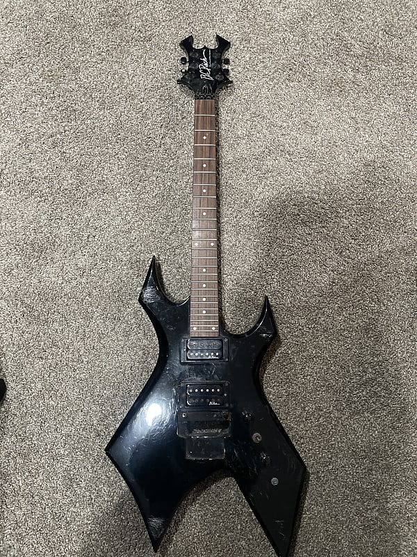 B.C. Rich Platinum series Warlock - Black | Reverb