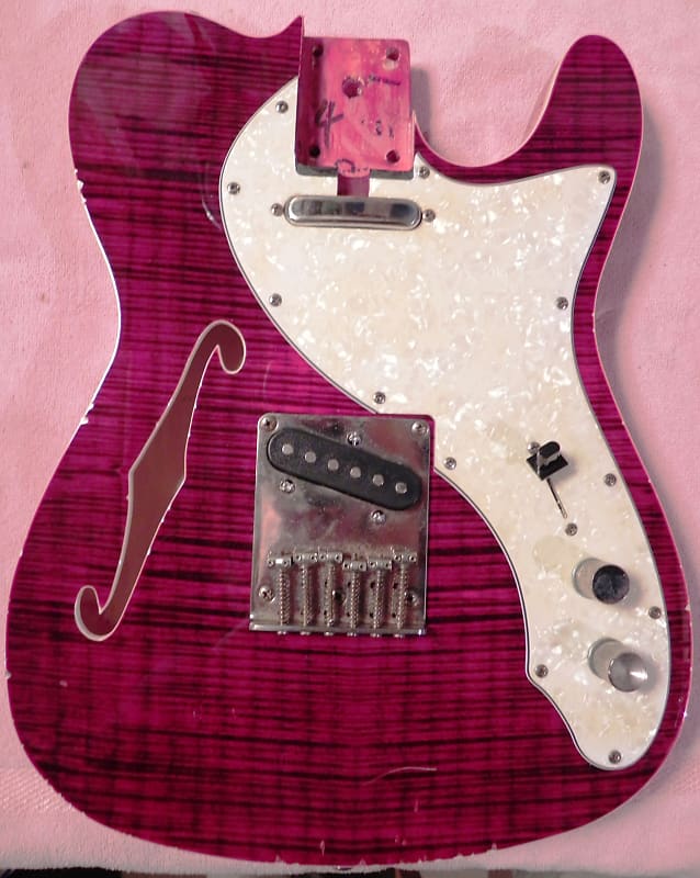 Telecaster Thinline '69 fully loaded, reliced body - Red | Reverb