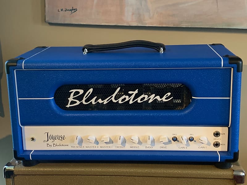 2018 Bludotone Joyeuse 100 Watt (Rare!) Bludo Amp Head Blue | Reverb
