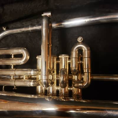 Getzen Eterna 896S 4-Valve Silver Flugelhorn For Sale! | Reverb