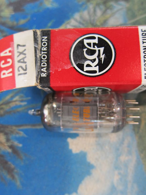 NOS Vintage RCA 12AX7 Tube, Box 1950s/60s, Brand New, Long | Reverb