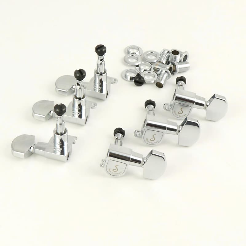 Schaller M6 Locking Tuner Set - Chrome | Reverb Canada