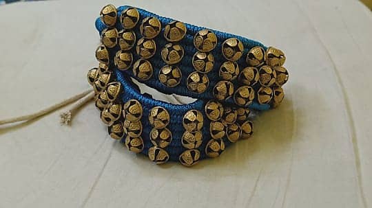 Shreeom Handicraft Ghungroo Pair Big Bells Cotton Cord Anklte | Reverb