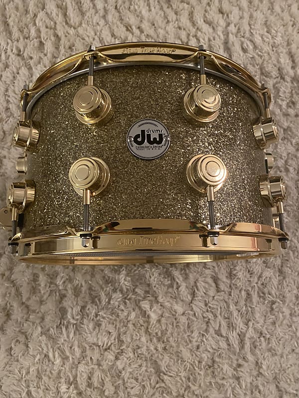DW Collectors 8”x14” gold glass w/ gold hardware! Gold glass | Reverb