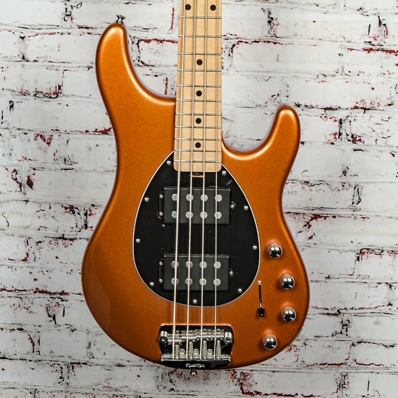 Music Man 2010 Sterling 4 HH Electric Bass, Firemist Orange | Reverb