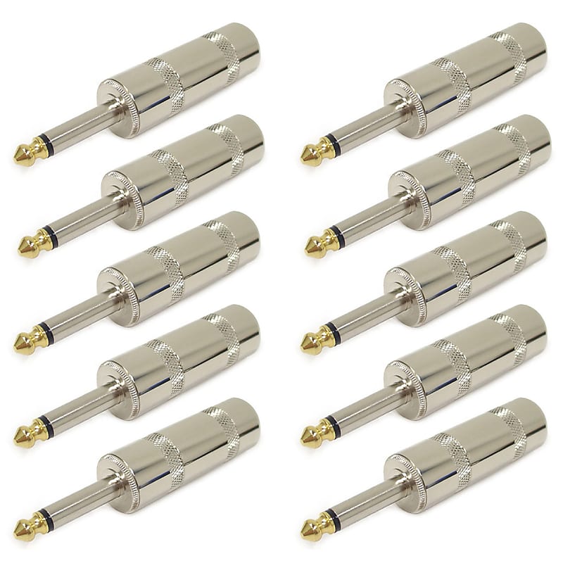 Jumbo Plug 1/4" Male Connector 10-Pack | Reverb