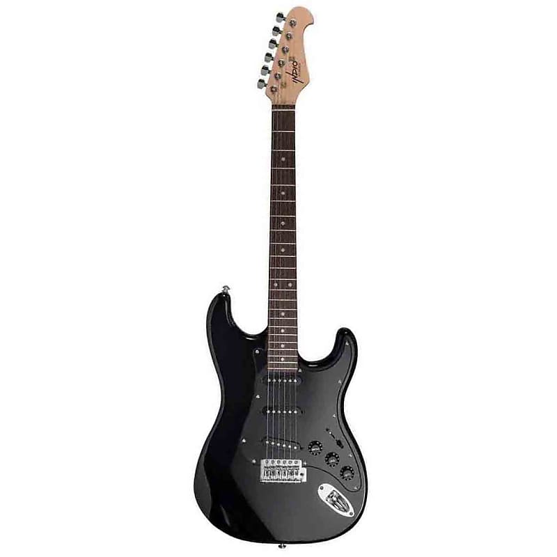 Monoprice Indio Cali Classic Electric Guitar - Black, With | Reverb