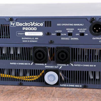 Electro-Voice (EV) P2000 Precision Series 2-Channel Power | Reverb UK