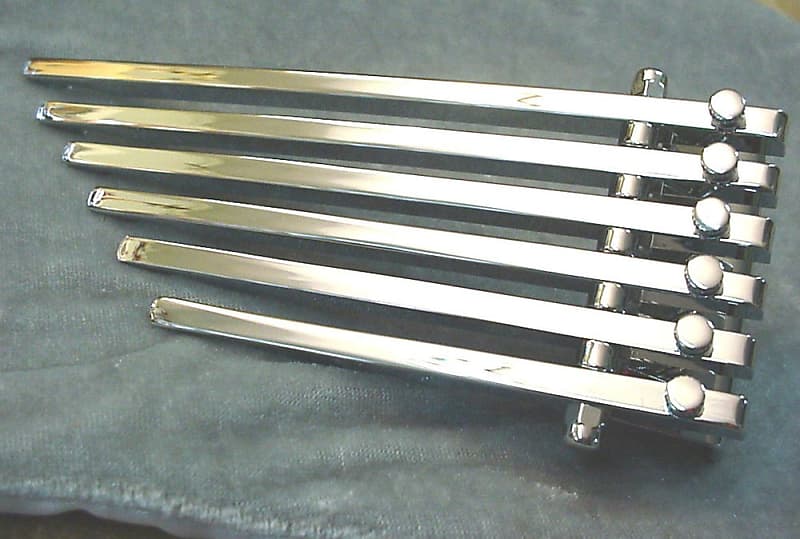 WELL MADE FINGER STYLE TAILPIECE FOR ARCHTOP GUITAR - CHROME | Reverb