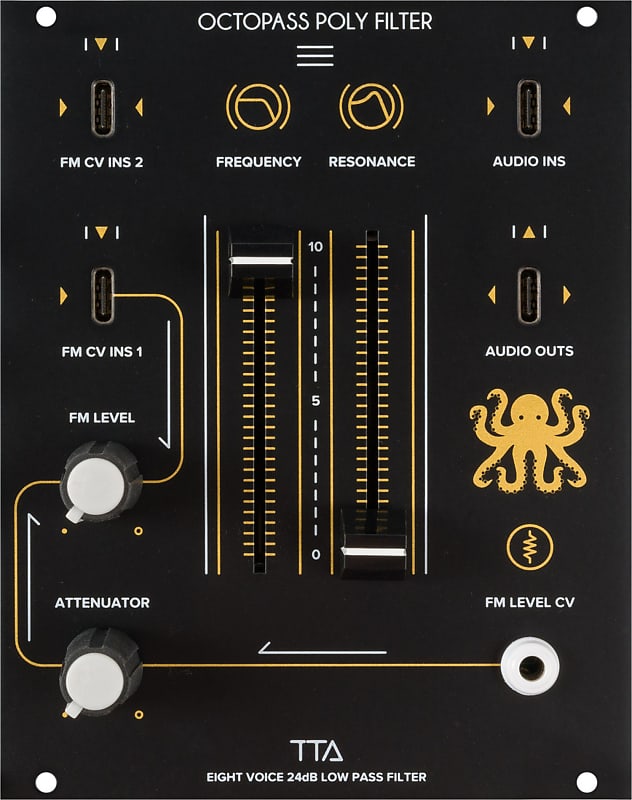 Tiptop Audio Octopass Octave Low Pass Filter Eurorack Synth | Reverb